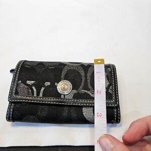 Coach | Bags | Coach Signature C Coin Purse With Keychain Os Black Logo ...